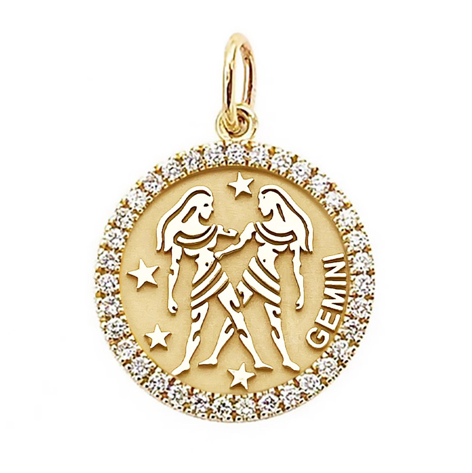 ASTRO ♦ Gemini Diamond Zodiac Coin Pendant – KAUREUM