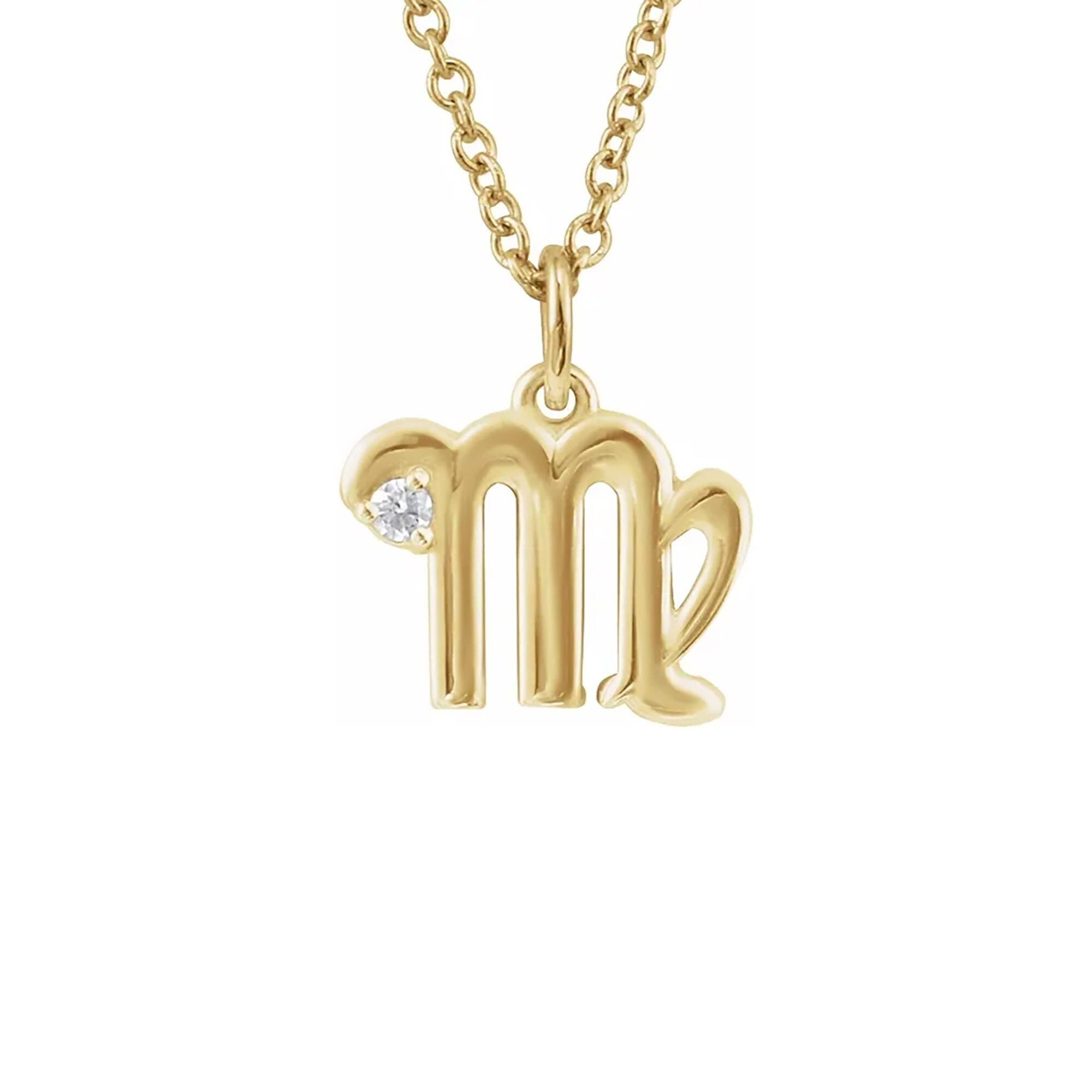 DF GEMMA ♦ VIRGO Zodiac Symbol Charm – KAUREUM