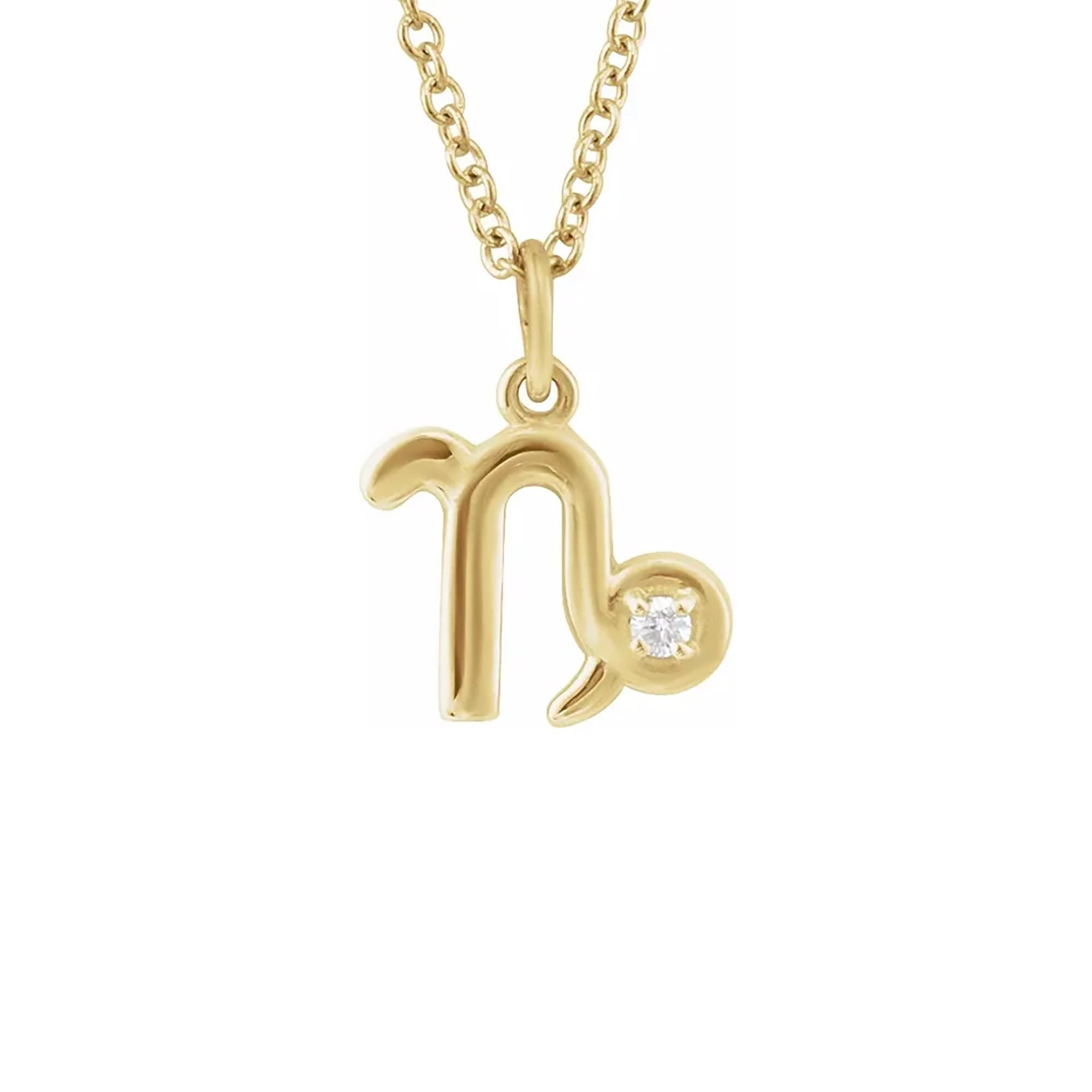 DF GEMMA ♦ CAPRICORN Zodiac Symbol Charm – KAUREUM